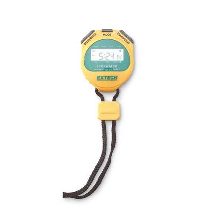 Extech Digital Stopwatch, Water Resistant 365510 | Zoro