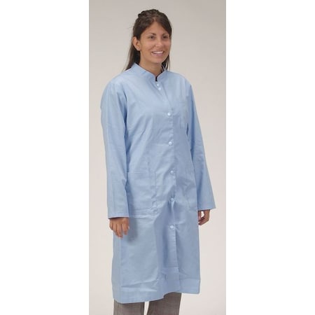Condor Collared Lab Coat, Female, S, Light Blue 4TVR7 | Zoro