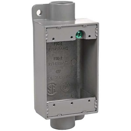Hubbell Killark Weatherproof Electrical Box, 18 cu in, FSC Box Type, 1 ...