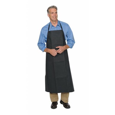 Condor Chemical Resistant Bib Apron, Polyester/SBR Rubber, 29 mil Thick ...