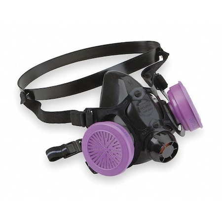 Honeywell North Half Mask Respirator, 7700 Series, Threaded, Silicone ...