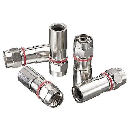 Power First Coaxial Connector, RG59 Reg/Tri/Quad, PK50 4UJL4 | Zoro