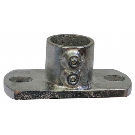 Zoro Select Structural Fitting, Rectangular-Base Flange, Aluminum, 1.25 ...