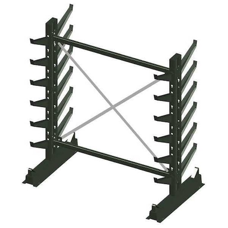 Jarke Inclined Starter Cantilever Rack, 7 ft. H CR-7 | Zoro