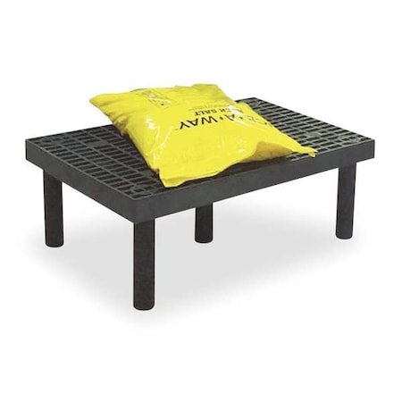 Structural Plastics Dunnage Rack, 500 lb Load Capacity, HDPE, 12 in H x ...
