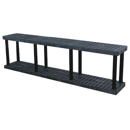 Structural Plastics Freestanding Plastic Shelving, Open Style, 16 in D ...
