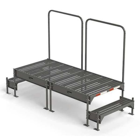 Ega Custom Work Platform, 2 Steps, Modular, 35"W x 77"L Platform ...
