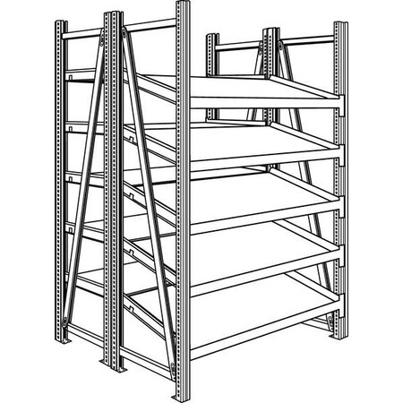 Ssi Schaefer Boltless Shelving Unit, 48"D x 48"W x 78-1/2"H, 5 Shelves ...
