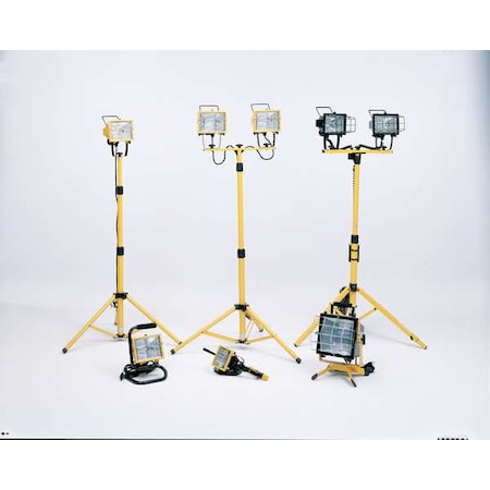 Lumapro LUMAPRO Halogen Yellow Temporary Job Site Light 4VM73 | Zoro