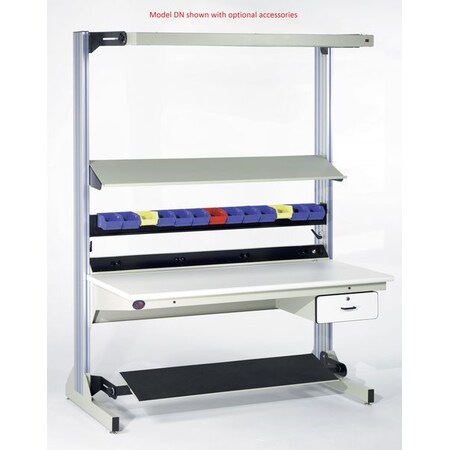 Pro-Line Overhead Light/Frame, 60x16x6, Beige/Black DNOLF60 | Zoro