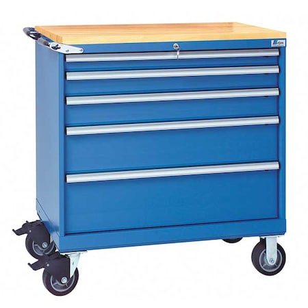 Lista Mobile Service Bench, Bright Blue, 440 lb. XSHS-0750-0505F-M/BB ...