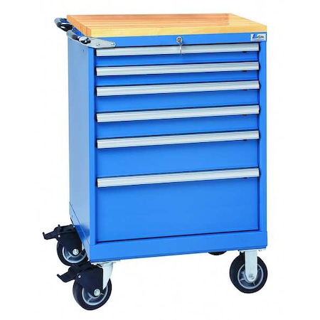 Lista Mobile Service Bench, 165 lb., Bright Blue XSST0750-0505N-M/BB-BT ...