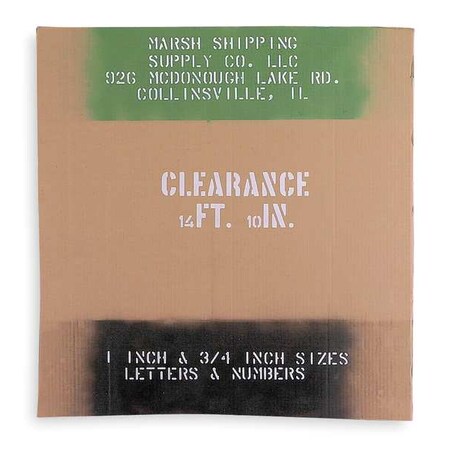 Marsh Stencil Machine, 1 In Character H R | Zoro