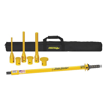 Slide Sledge Slide Hammer Sledge, 21 lb., 46", w/ 6 Tips 211403 | Zoro