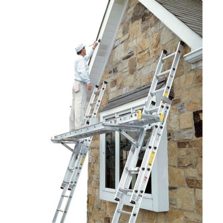 Werner 16 ft Aluminum Extension Ladder, 300 lb Load Capacity D1516-2 | Zoro