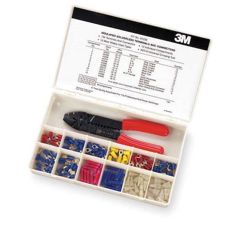 3M Vinyl Wire Termination Kit 134 Piece w/Tool G-101 | Zoro