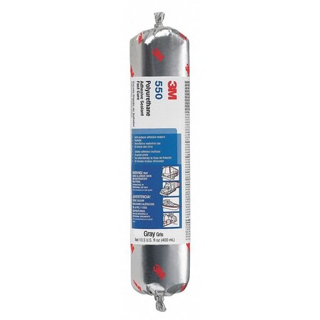3M Polyurethane Adhesive Sealant, Fast Cure, 550, 400mL, Gray FC550G ...