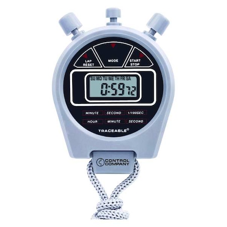 Traceable Stopwatch, Traceable, Digital NIST 1043 | Zoro