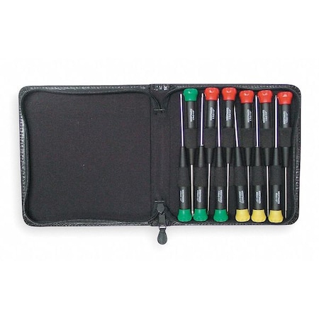 Westward Precision Screwdriver Set, SS, Sl/Ph, 12pcs 4YP43 | Zoro