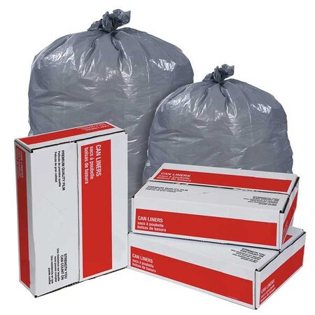 Tough Guy 55 Gal Trash Bags, 46 in x 54 in, Extra Heavy-Duty, 0.9 mil ...