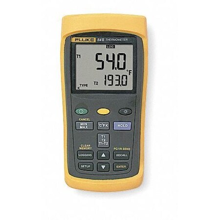Fluke Thermocouple Thermometer, 2 Input FLUKE 54 II | Zoro