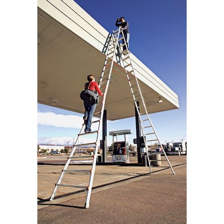 Little Giant Ladders Telescoping Step Ladder, Aluminum, 300 lb Load ...