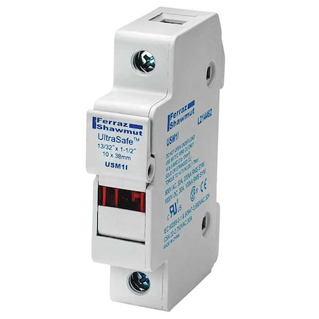 Mersen Finger Safe Fuse Block, 0 to 30A Amp Range, 600V AC/DC Volt ...