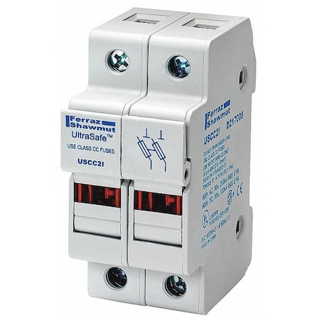 Mersen Finger Safe Fuse Block, 0 to 30A Amp Range, 600V AC/DC Volt ...