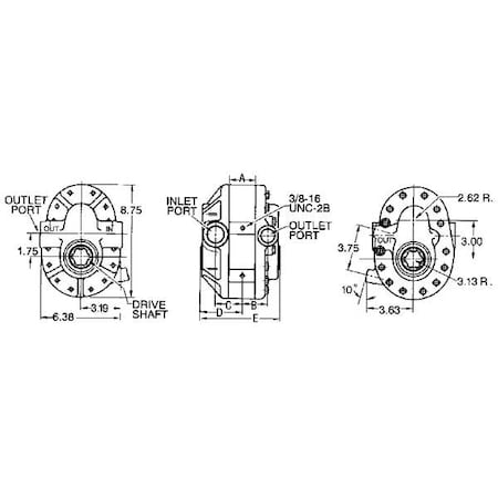 Prince Pto Pump, Hydraulic HC-PTO-1A | Zoro