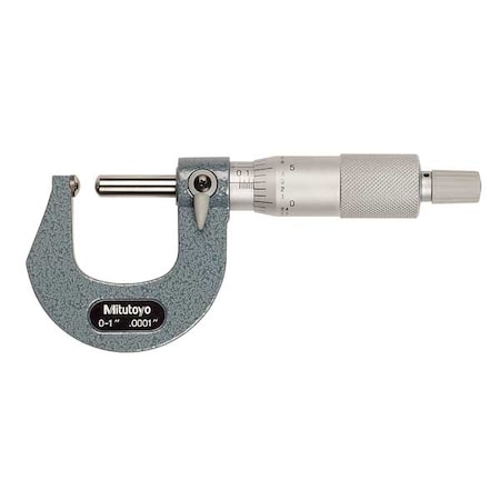 Mitutoyo Scherical Anvil/Spindle Micrometer, 0-" 115-253 | Zoro