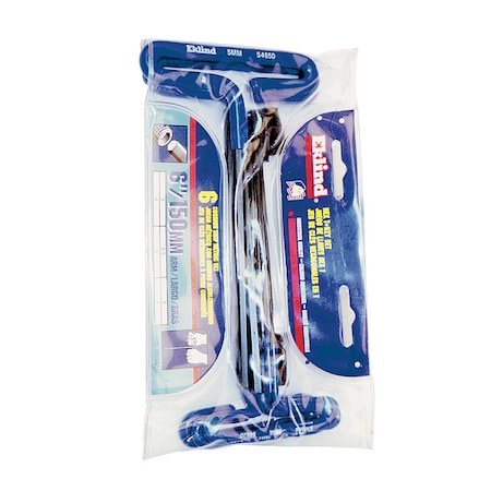 Eklind 8 Piece Metric T-Shape Hex Key Set, 55198 55198 | Zoro