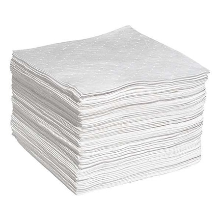 Spilltech Absorbent Pad, 15 in W x 19 in L, Absorbs 24 gal. per Pkg ...