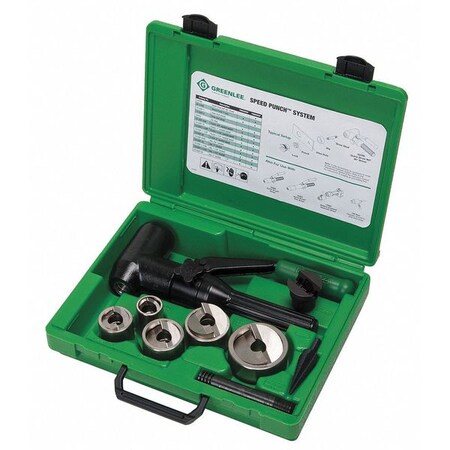 Greenlee Knockout Punch Driver Set, 10 ga. Steel 7906SBSP | Zoro