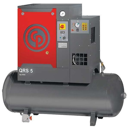Chicago Pneumatic Rotary Screw Air Compressor w/Air Dryer (QRS 5 HPD ...