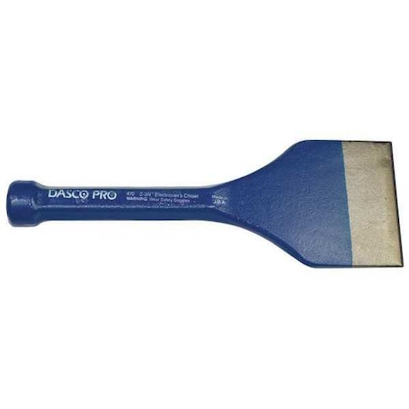 Dasco Pro Electrician Chisel, 2-3/4" Tip x 8" L 470 | Zoro