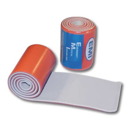 Emi Splint Roll, Orng, Foam, 36in.L x 4in.W 414 | Zoro