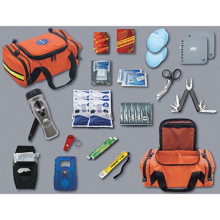 Emi Personal Survival Kit, 60 Piece, Orange 470 | Zoro