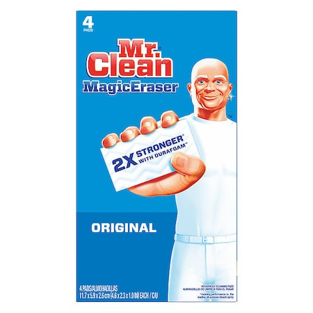 Mr. Clean Scrubber, 4-39/64"LFoam, Wh, PK24 82027 | Zoro