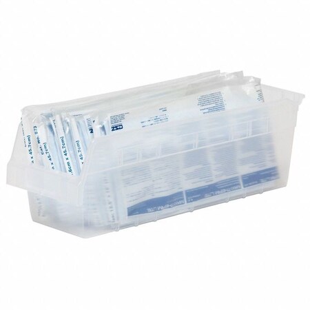 Akro-Mils Shelf Storage Bin, Plastic, 6 5/8 in W, 6 in H, 17 7/8 in L ...