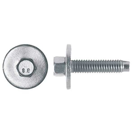 Zoro Select Class 9.8, Structural Bolt, 28 mm, Zinc & Yellow Plated ...