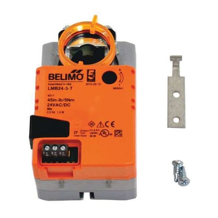 Belimo Non-Spring Return Damper Actuator LMB24-3-T | Zoro