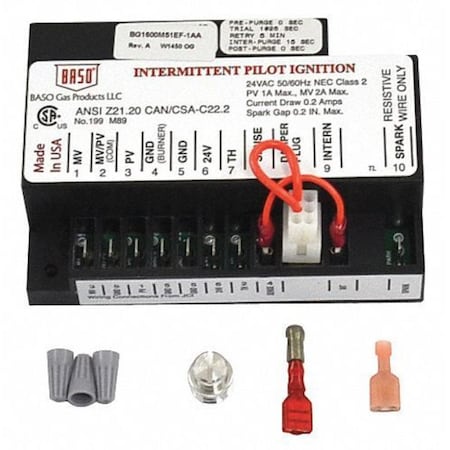 Baso Univ Intermittent Pilot Ignition Control BG1600M51EF-1AA | Zoro