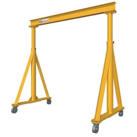 Caldwell Portable Gantry Crane, 4000 lb., 12 ft. 4" K90WLF-2-16/12 | Zoro