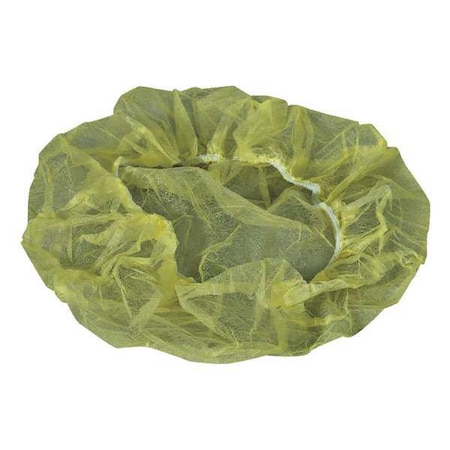 Cellucap Bouffant Cap, Polypropylene, 24 in Dia., Yellow, L, 1000 PK ...