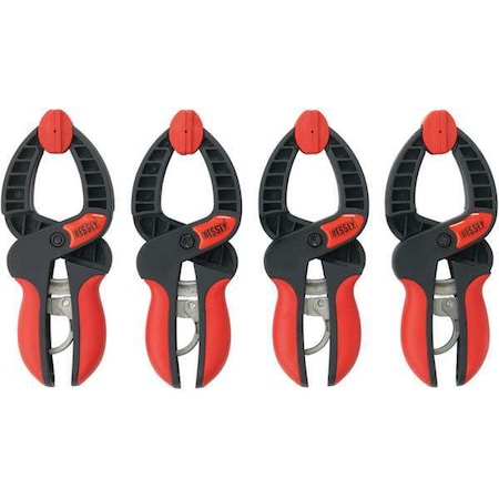 Bessey Ratchet Spring Clamp Set, 4 x 2 in, PK4 XCR-4PC | Zoro