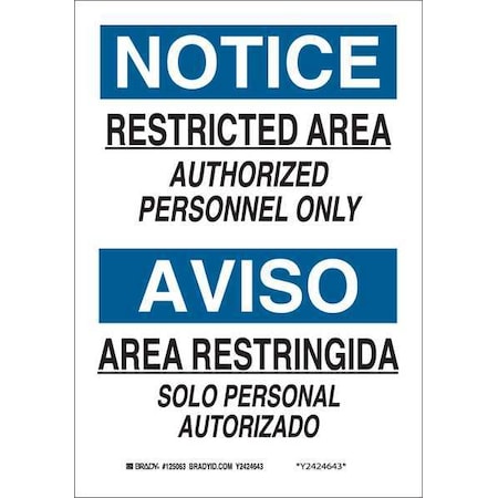 Brady Bilingual Safety Sign, 10 in H, 7 in W, Aluminum, Rectangle ...