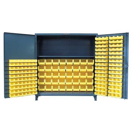 Strong Hold Super Duty Bin Cabinet, 72 in W, 78 in H, 24" D, 199 Bins ...