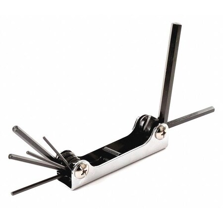 Westward 7 Piece Metric Plain, Folded Key Set 40WY92 | Zoro