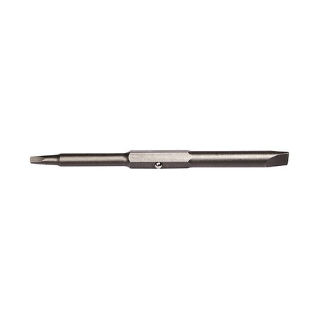 Klein Tools Replacement Bit No 1 Square, 1/4" Slotted, PK2 32411 | Zoro
