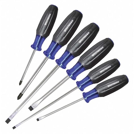 Westward Screwdriver Set, 6 pcs, Multicomponent 401L74 | Zoro